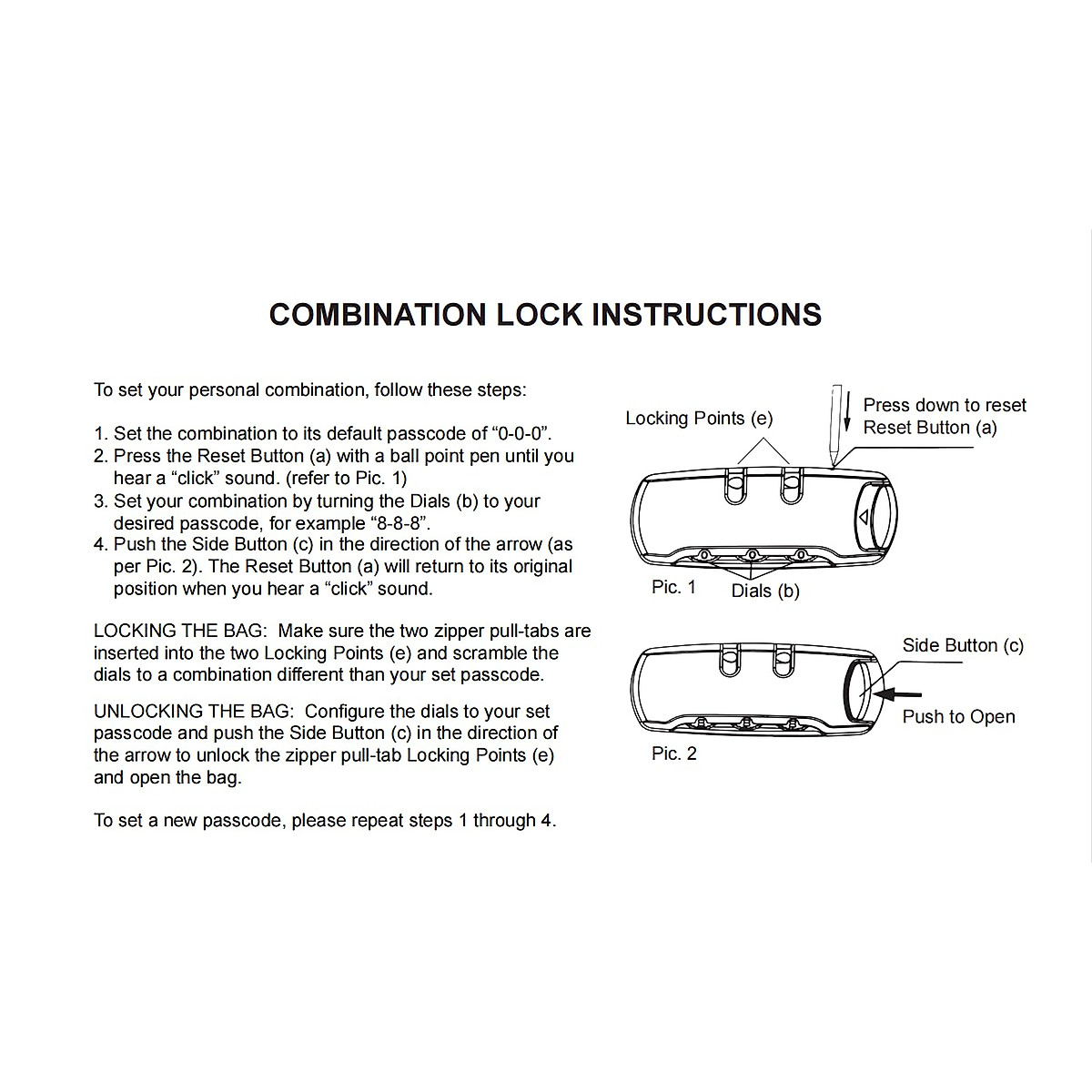 Brando Moon Purple Lock Bag with Combination - Smell Proof Lock Bag - Air Tight Sealed Zippers Pencil Bag