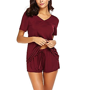 Avidlove Women's Shorts Pajama Set Short Sleeve Sleepwear Nightwear Pjs Holiday Pajamas for Women S-XXL