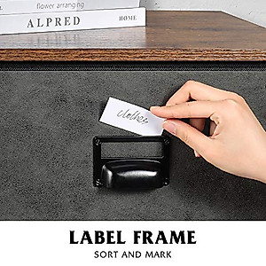 WLIVE Wide Dresser with 6 Drawers, Industrial TV Stand for 50" TV, Entertainment Center with Metal Frame, Wooden Top, Fabric Storage Dresser for Bedroom, Hallway, Entryway, Black