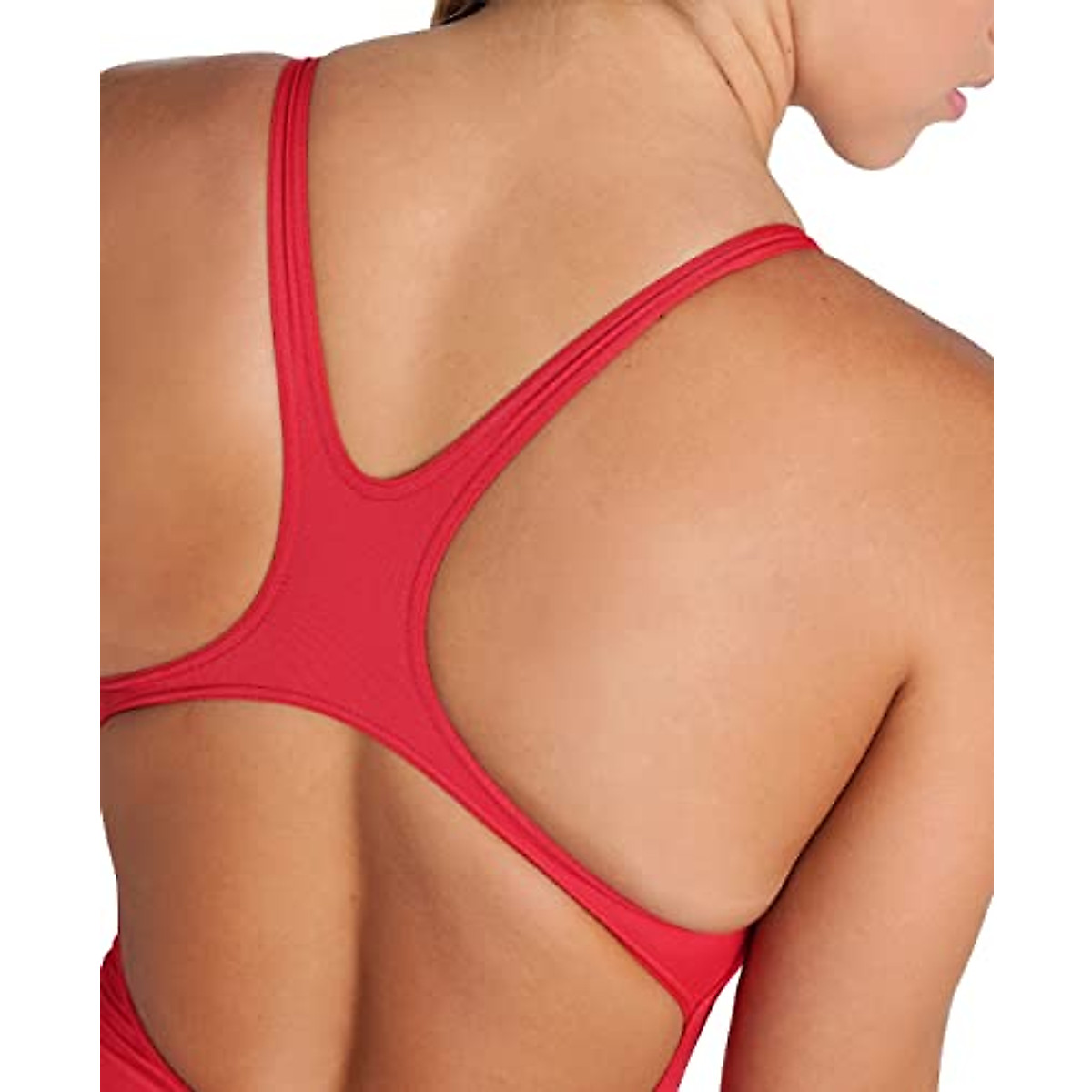 Arena Women's Standard Team Swimsuit Swim Pro Solid Fl, Red-White, 22