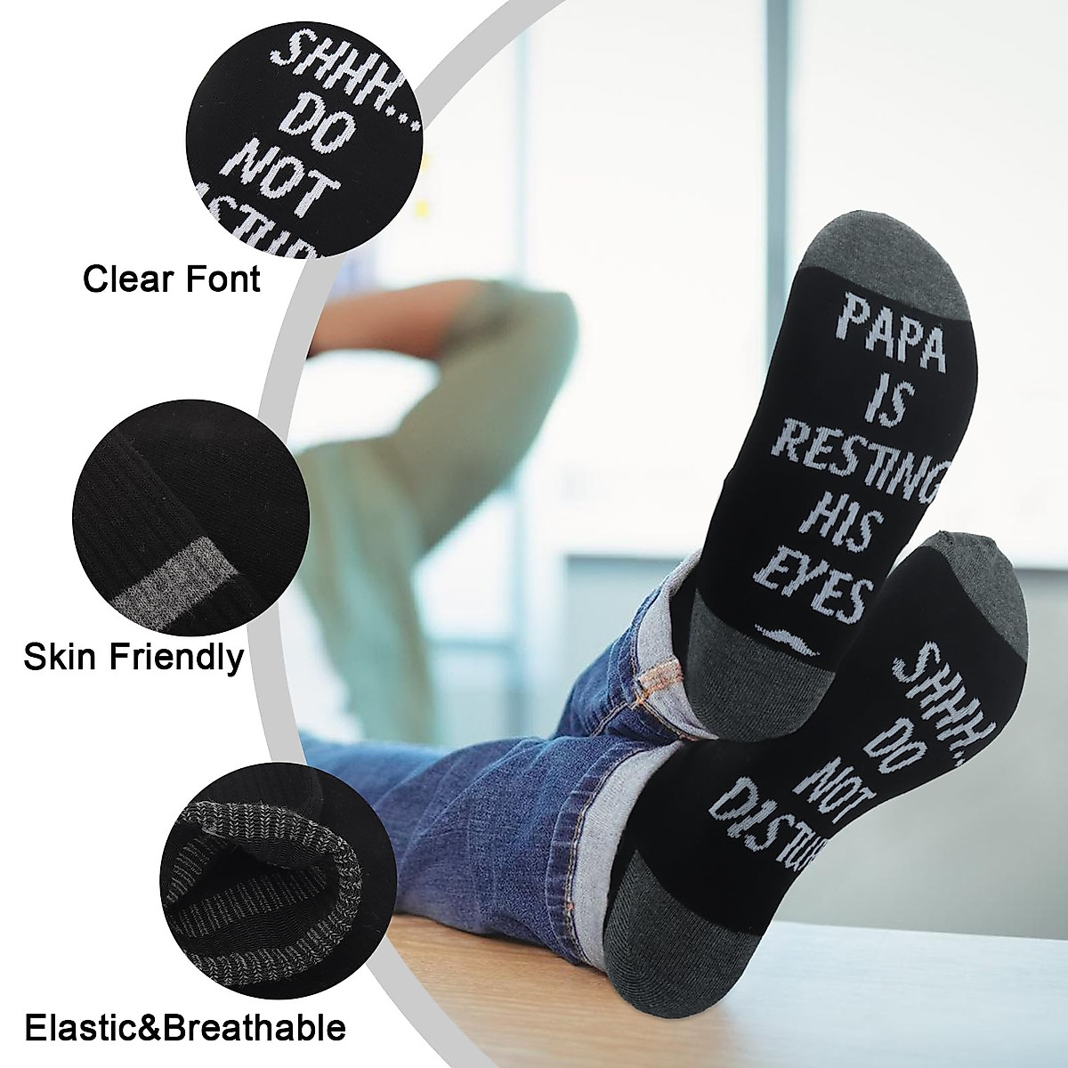 Papa Christmas Gifts from Grandkids Granddaughter Grandson Grandpa Birthday Gifts Idea for Granddad Grandfather Best Papa Ever Gifts for Father's Day Gift My Favorite Papa Tumbler + Socks (20oz Black)