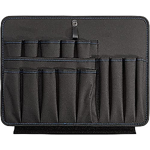 B&W International GO Portable Wheeled Rolling Tool Case Box with Pocket Boards, Black