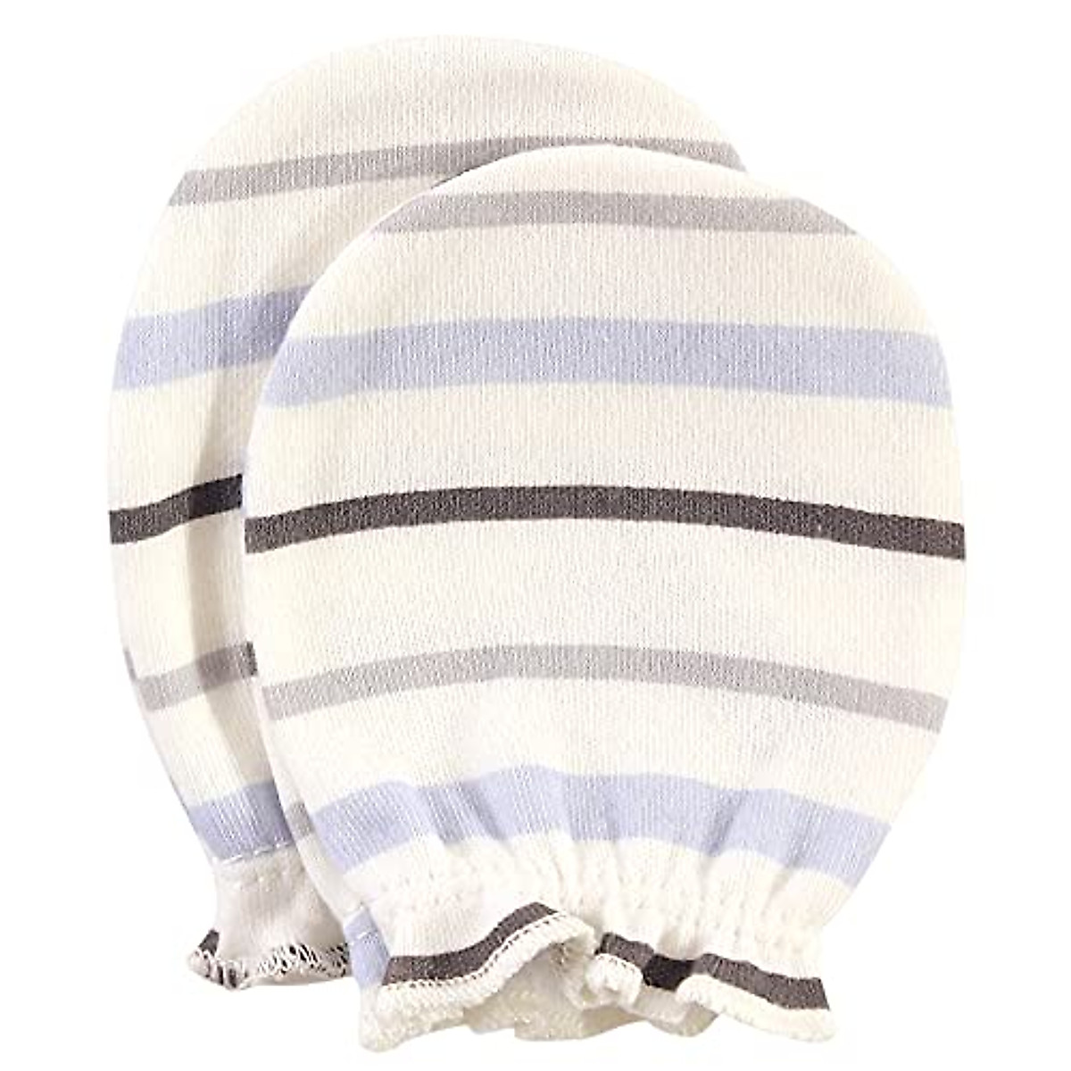 Hudson Baby Unisex Baby Cotton Scratch Mittens, Royal Safari, 0-6 Months