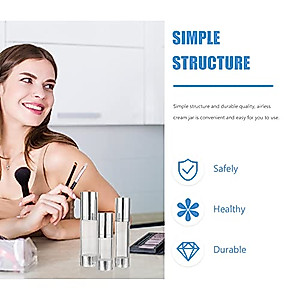 3pcs Vacuum Lotion Bottle Travel Size Bottles for Toiletries Travel Liquid Bottles Small Containers Cosmetic Jars Lotion Container Travel Jars Travel Cosmetic Containers