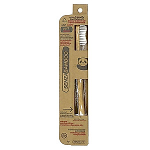 SenzaBamboo eco-Friendly Bamboo Toothbrush (compostable)