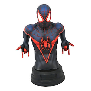 Diamond Select Toys Marvel Comic: Miles Morales 1:7 Scale Bust, Multicolor, 6 inches