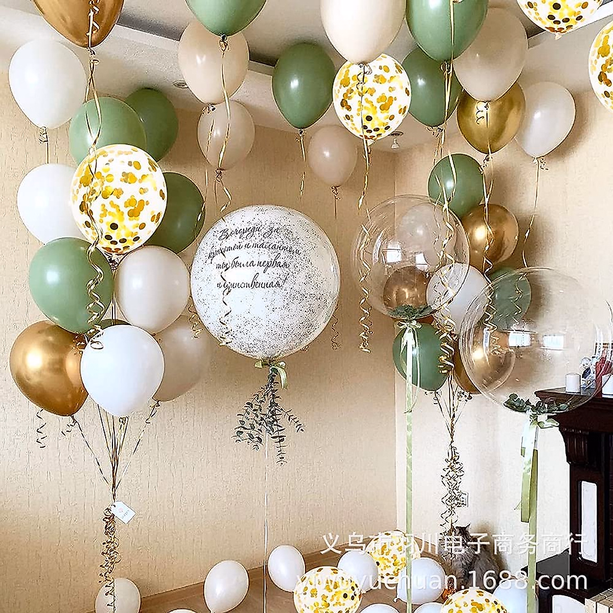 Balloon Arch Kit 137pcs Balloon Garland Kit Latex balloons (Olive Green)