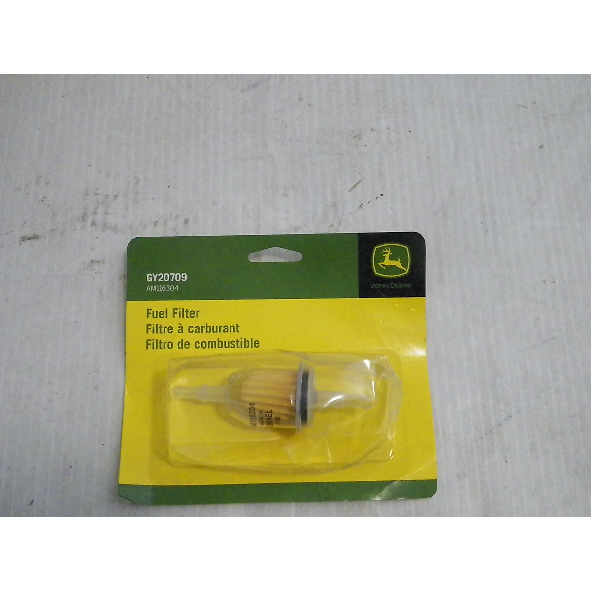 John Deere 4-Cycle In-Line Fuel Filter Item#228878 Model# GY20709