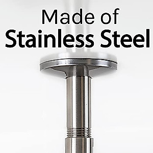 JS Jackson Supplies 3 in. Brushed Nickel Shower Arm for Ceiling-Mounted Rainfall Showerhead