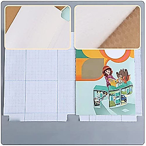 Cabilock 20Pcs Book Cover Plastic Clear Textbook Wrap Protector Self Adhesive Bookcover Adhesive Liner to Cover Books Textbook Wraps Waterproof Book Cove Protector for