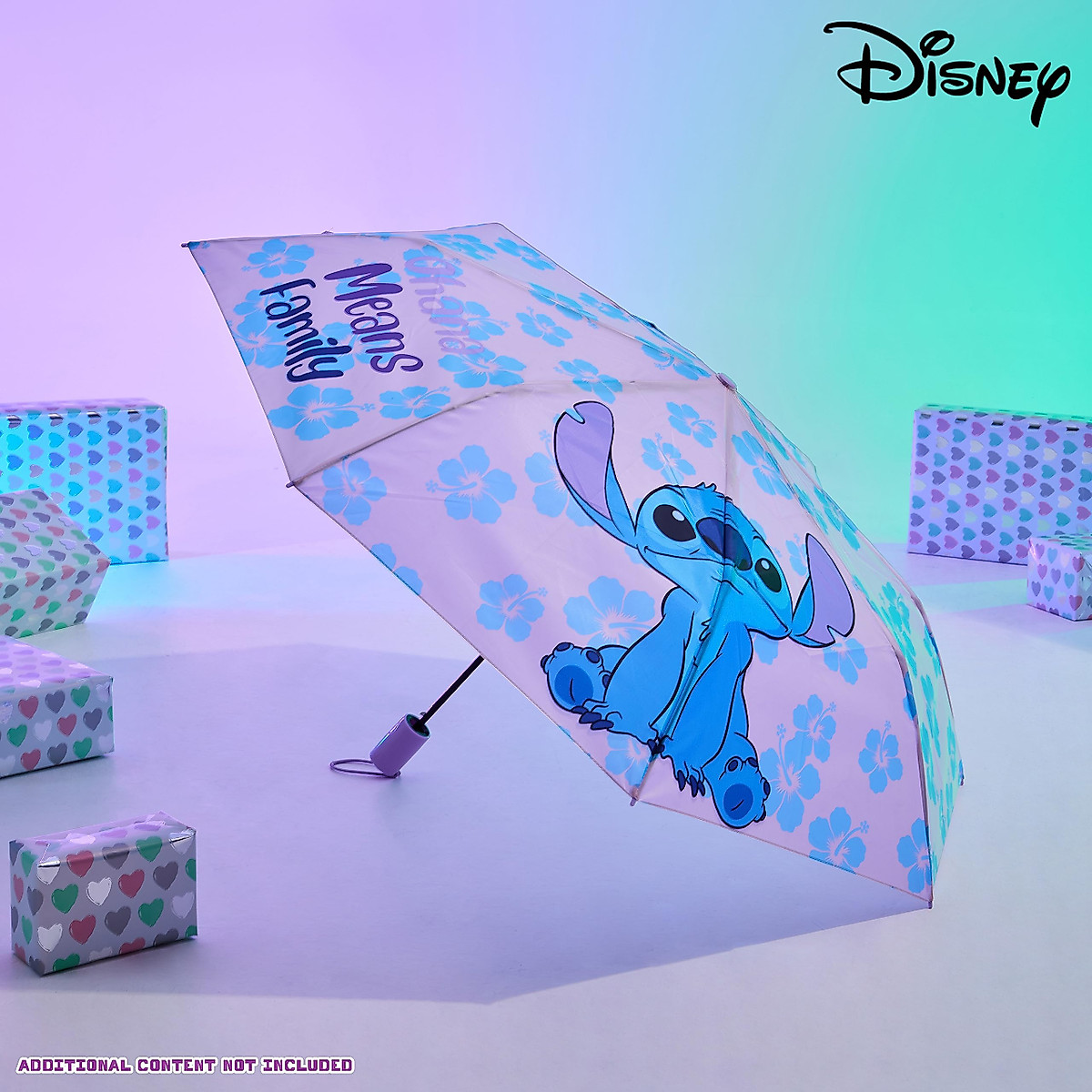 Disney Stitch Umbrella for Adults Teens Kids - Folding Telescopic Umbrella Lightweight Travel School Work Stitch Gifts