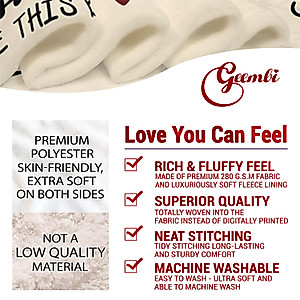 GEEMBI Gifts for Mom - Christmas, Mothers Day, Valentines Day, Birthday Gift for Mom from Daughter Son, Present for Mom, Unique Mom Gifts, Pregnant, Expecting New Mom Gifts - Throw Blanket 50x60