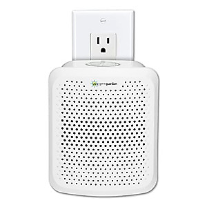 GermGuardian AC225W Pluggable Air Purifier with UV-C Light and Nightlight, Reduces Airborne Mold and Germs, Odor-Eliminating Aromatherapy Essential Oil Pad Included, 7-in Pluggable Air Purifier, White