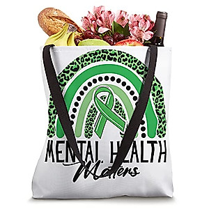 Mental Health Matters Rainbow Awareness Mental Health Tote Bag