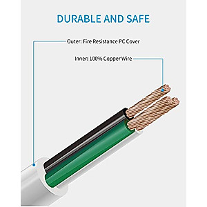 Syantek Remote Control Power Strip with 3 USB Ports, 3 RF Controlled Outlets, 5 FT/1.5 Meter Long Extension Cord, White Power Strip, 10A/1250W for Household and Workstation Appliances