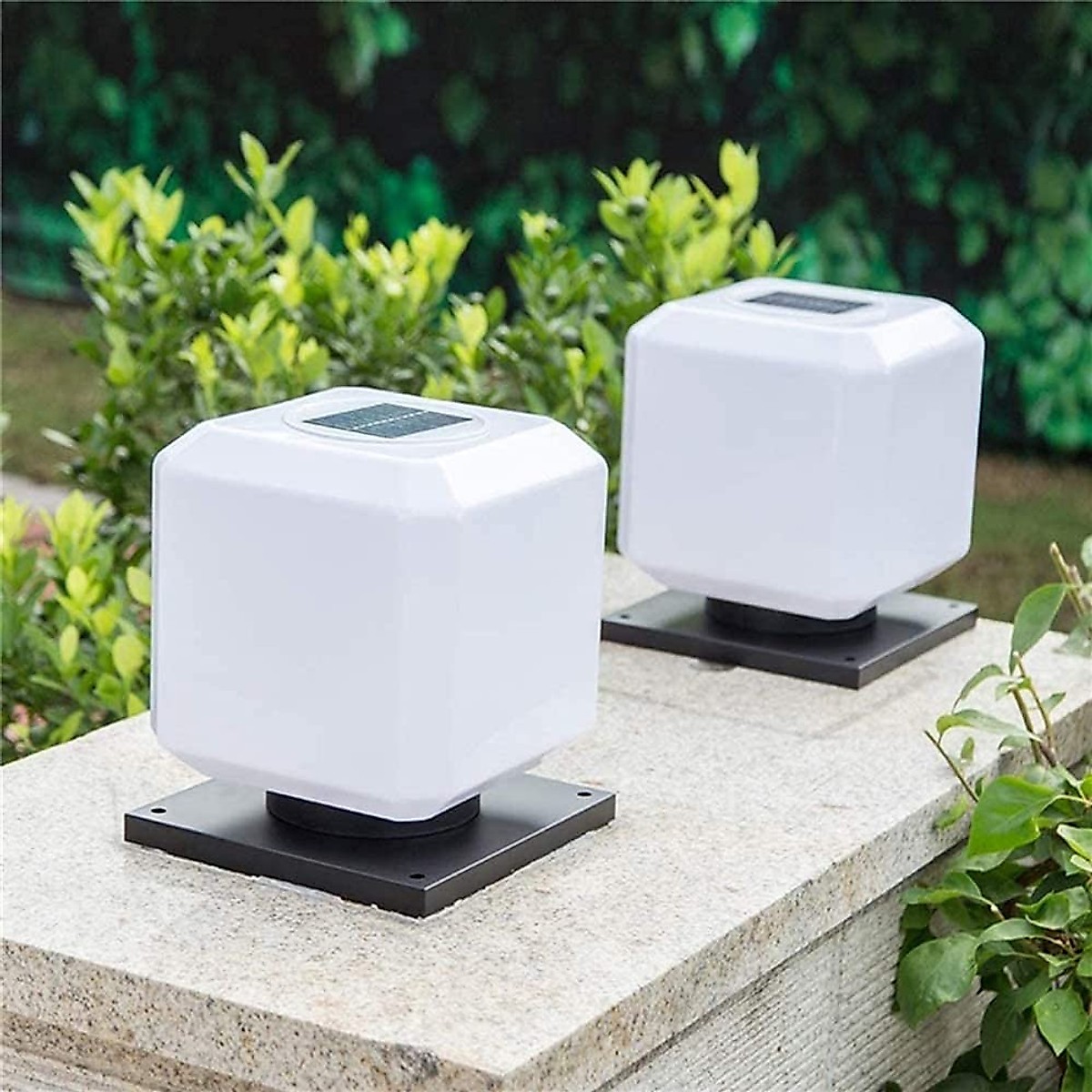 KLFJFD Solar Lights Outdoor, Solar Column Headlights,Waterproof Rainproof Gate Patio Table Lamp Lantern,for Home Garden etc