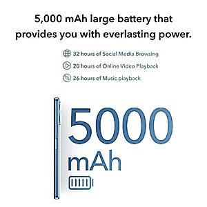 Honor X8 5G Dual-Sim 128GB ROM + 6GB RAM (GSM only | No CDMA) Factory Unlocked 5G Smartphone (Midnight Black) - International Version