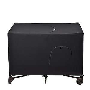 Crib Tent Cover Stretchy Blackout Tent for Pack N Play, Breathable Baby Netting Cover/Tent for Portable Playard to Sleeping or Play (Black)