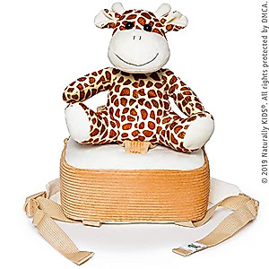 Naturally KIDS Giraffe Backpack, Giraffe Toy for Toddler, Giraffe Stuffed Animal, Giraffe Gifts