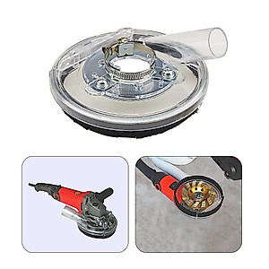 XINGYHENG Dust Shroud Kit Dry Grinding Dust Cover 100-150mm Adjustable Angle Grinder with 4 Inch Concrete Diamond Grinding Cup Wheel