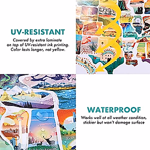 RV State Sticker Travel Map of the United States & Canada | ACIMONE Map Sticker of States & Provinces Visited Map | Anti-fade & Waterproof RV Vinyl Decals | 50 States in 47 Stickers & 13 Provinces in