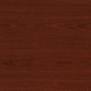 Bush Furniture Commerce 60W L Shaped Desk with Hutch, File Cabinets and Bookcase in Autumn Cherry