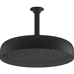 KOHLER 26291-G-BL Statement Round 12" Single-Funtion 1.75 gpm Rainhead, Matte Black