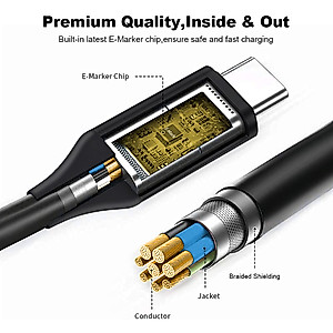 45W USB C Adapter Power Charger for DELL XPS 11 12 9250; Dell XPS 13 9360 9365 9370 9333 9380,Latitude 7275 7370 5175 5285 5290-2in1 7390-2in1,LA45NM150,0HDCY5,04RYWW