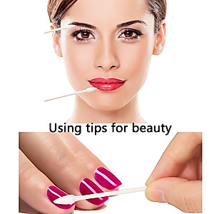 400 Pcs Cotton Swabs Cotton Tipped Applicator Double Tipped with Cardboard Handles (Pointed and Spiral Tip, Pointed and Round Tip)