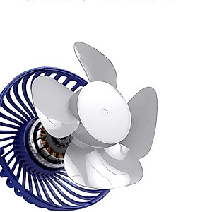 Personal Desk Fan Small Quiet USB Plug in, Mini Portable Table Fans for Sleeping Bedroom Nightstand, 3 Speeds Adjustable, Rotatable, Anti-slip, Fast Cooling for Home Office Dorm Work Travel (Blue)