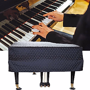 PCLOOV-Grand Piano full Cover Waterproof Moisture-proof and Dustproof Grand Piano Protective Cover (160cm/62.9in)