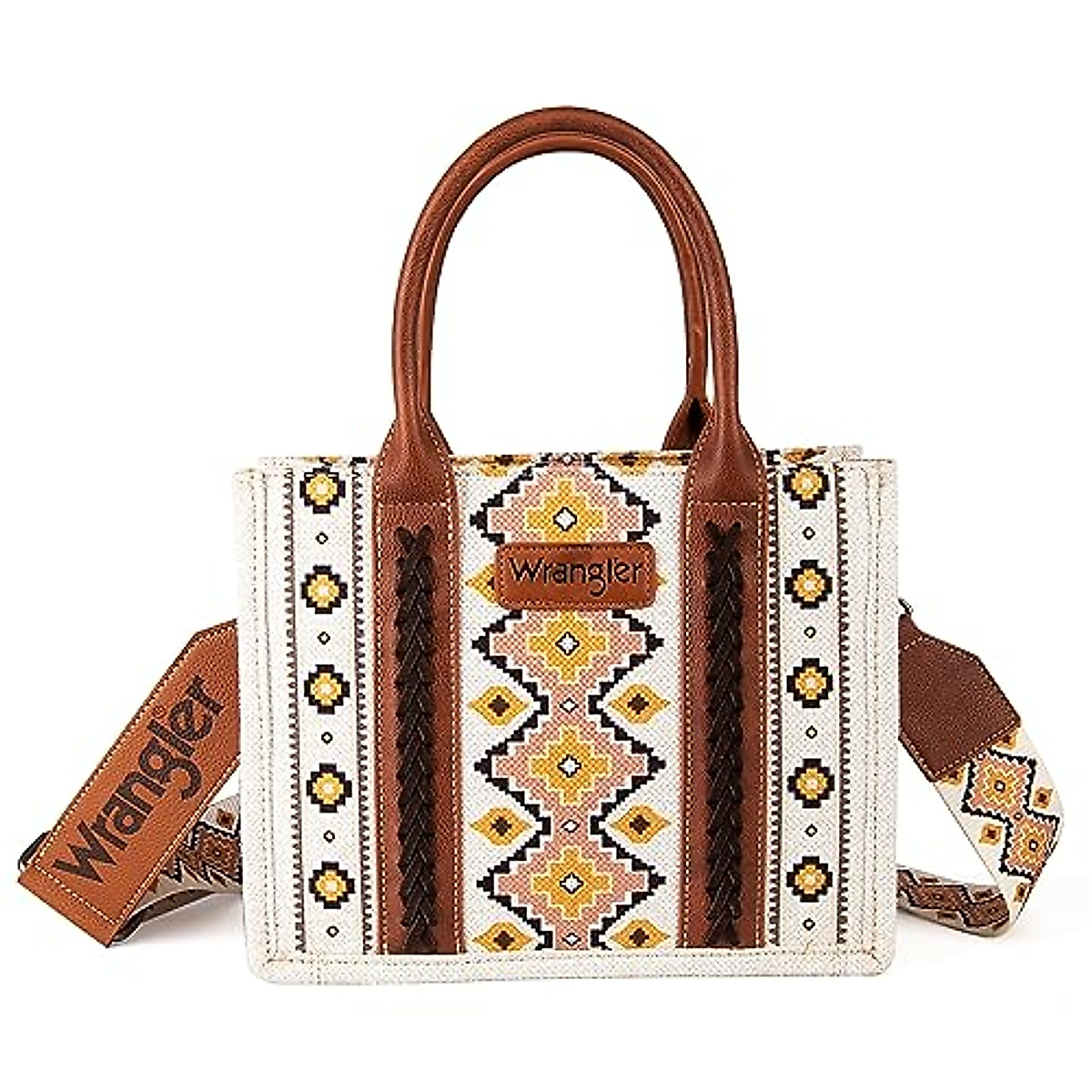 Wrangler Tote Bag for Women Purses Aztec Handbags Western Purses Boho Shoulder Bag ZSY-FBA2-WG2202-8120SCF