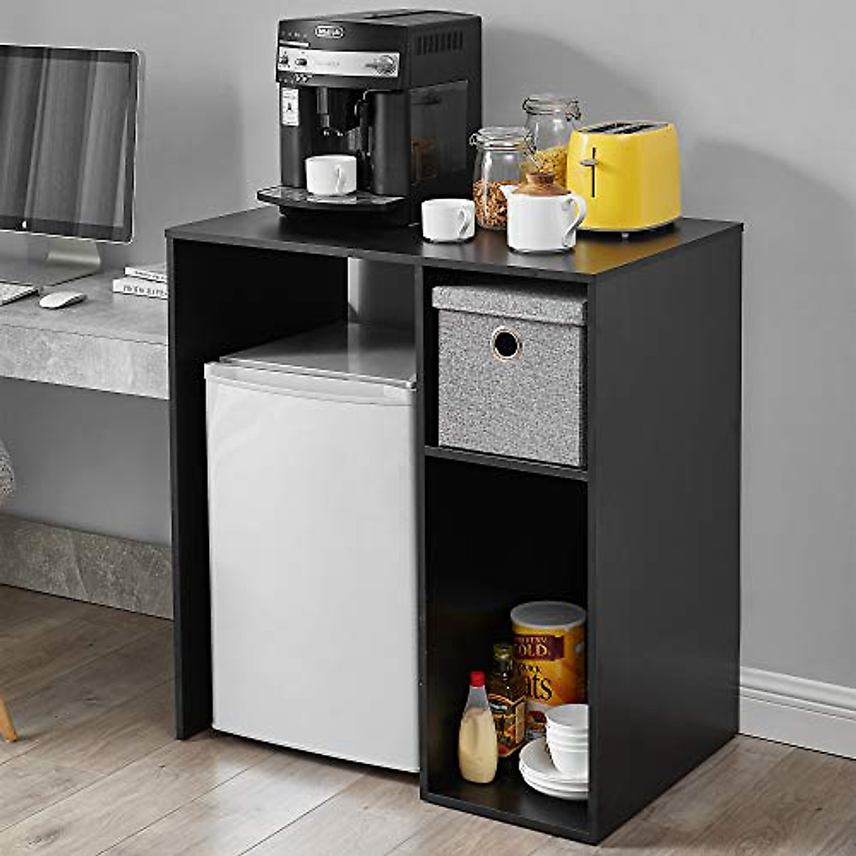 Yak About It Mini Fridge Dorm Station - Black