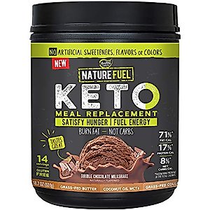 Healthy Delights Nature Fuel, Chocolate Milkshake, 14 Servings, (Pack of 1) 18.7 Ounce