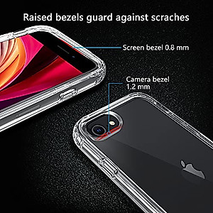 BESINPO for iPhone SE 2022 (SE 3rd Generation) Case, iPhone SE 3/SE 2020/8/7/6s/6 Case, 360 Full Body Built-in Screen Protector Heavy Duty Shockproof Cover for iPhone 8 7 6 6s SE 2022/2020 4.7", Clear