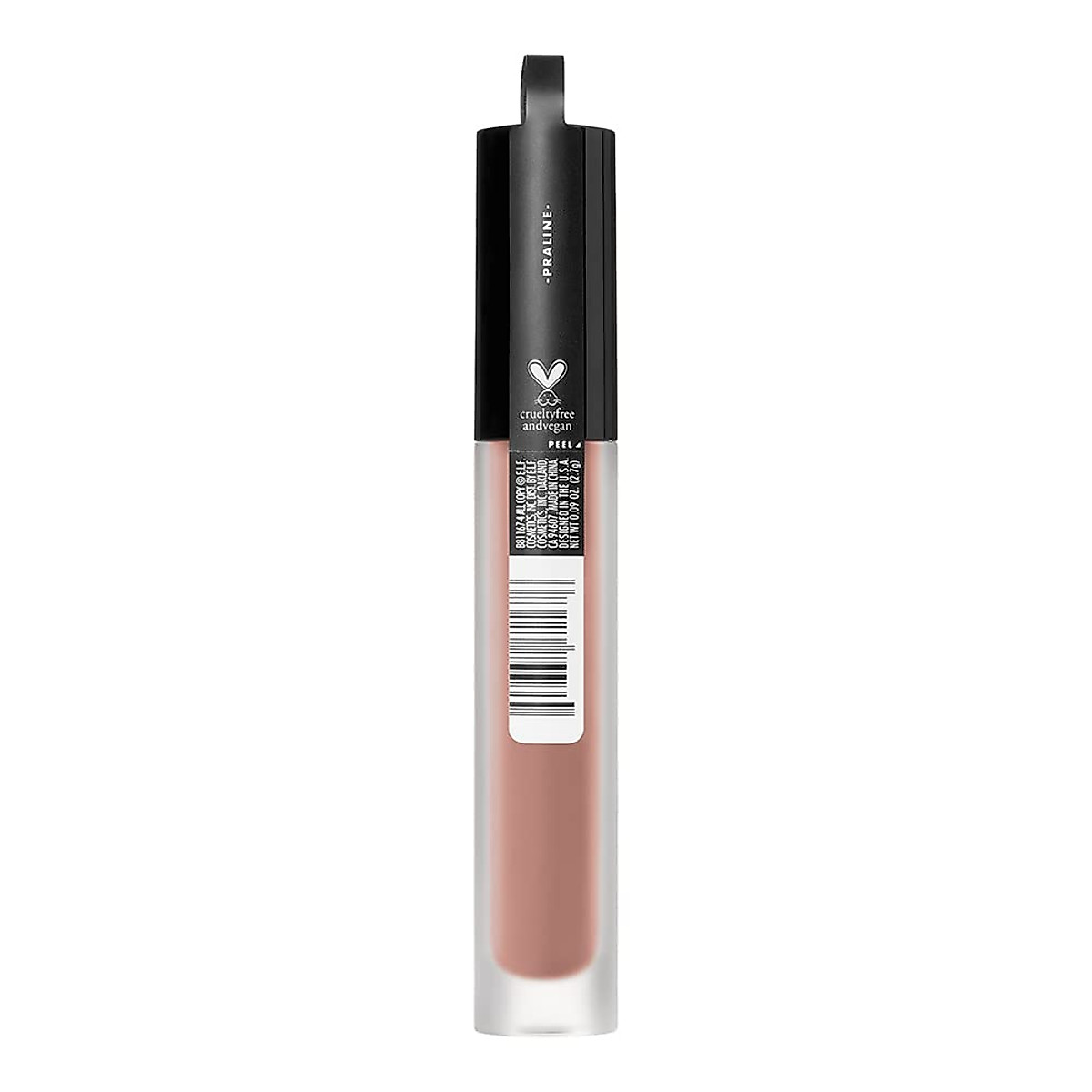 e.l.f. Cosmetics Liquid Matte Lipstick, Highly Pigmented, Quick Drying & Smudge Proof, Nourish & Soften, Diamond-Shaped Wand, Praline