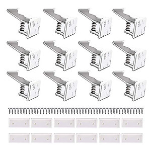 Baby Safety Cabinet Locks 12 Pack White-GRANDOTO Baby Proofing & Child Safety Cabinets Drawer Locks,DIY Easy to Install,No Tooling, Stronger Safety!