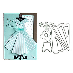 Dress Metal Die Cuts, Cutting Dies for Card Making Clearance, Embossing Dies for Scrapbooking, DIY Album Paper Cards Decoration