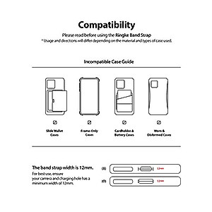 Ringke Band Strap Slim, Microfiber Phone Strap Holders for Smartphone Case - Peacock Green