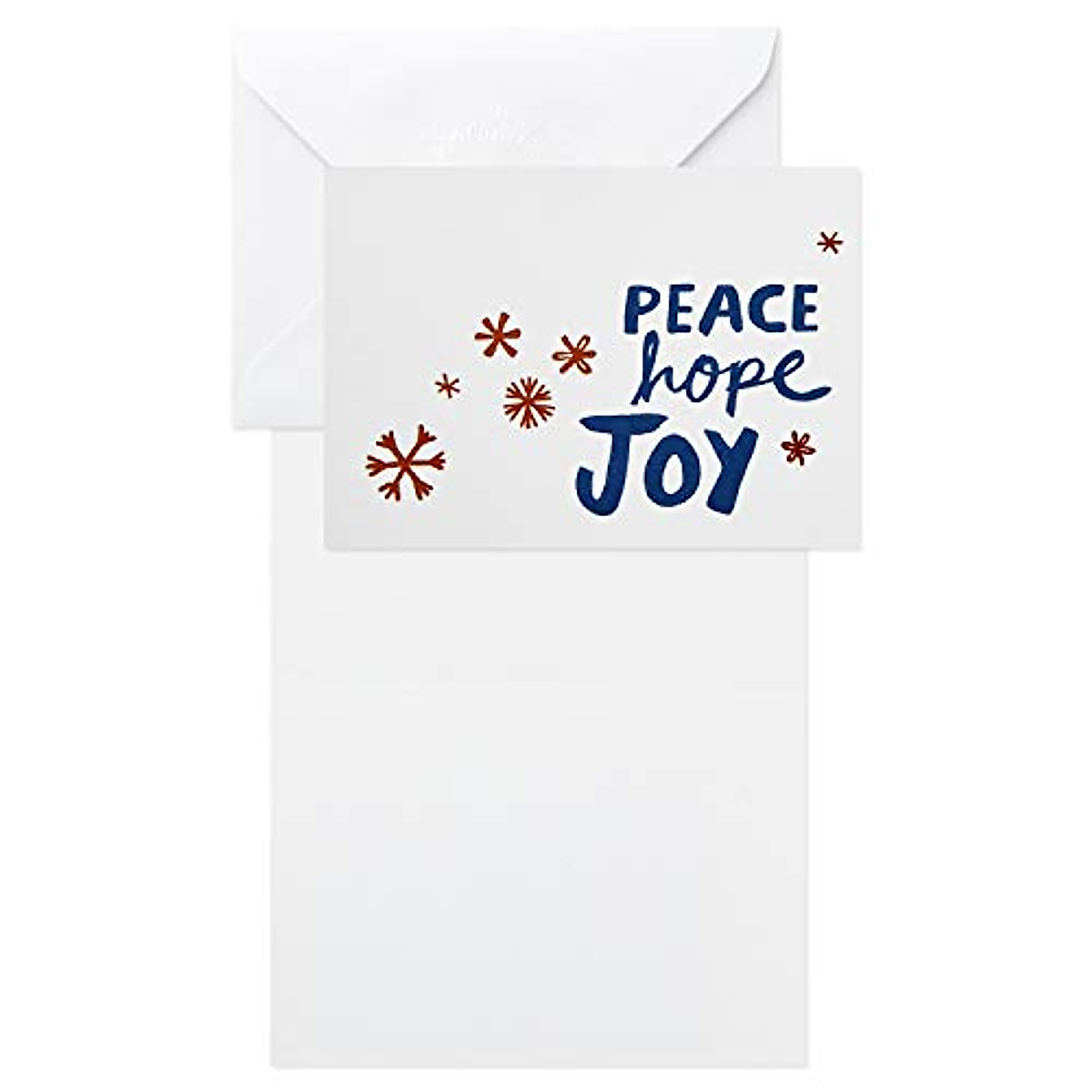 Hallmark Boxed Christmas Cards Assortment, Peace Hope Joy (48 Cards with Envelopes) (1XPX5176)