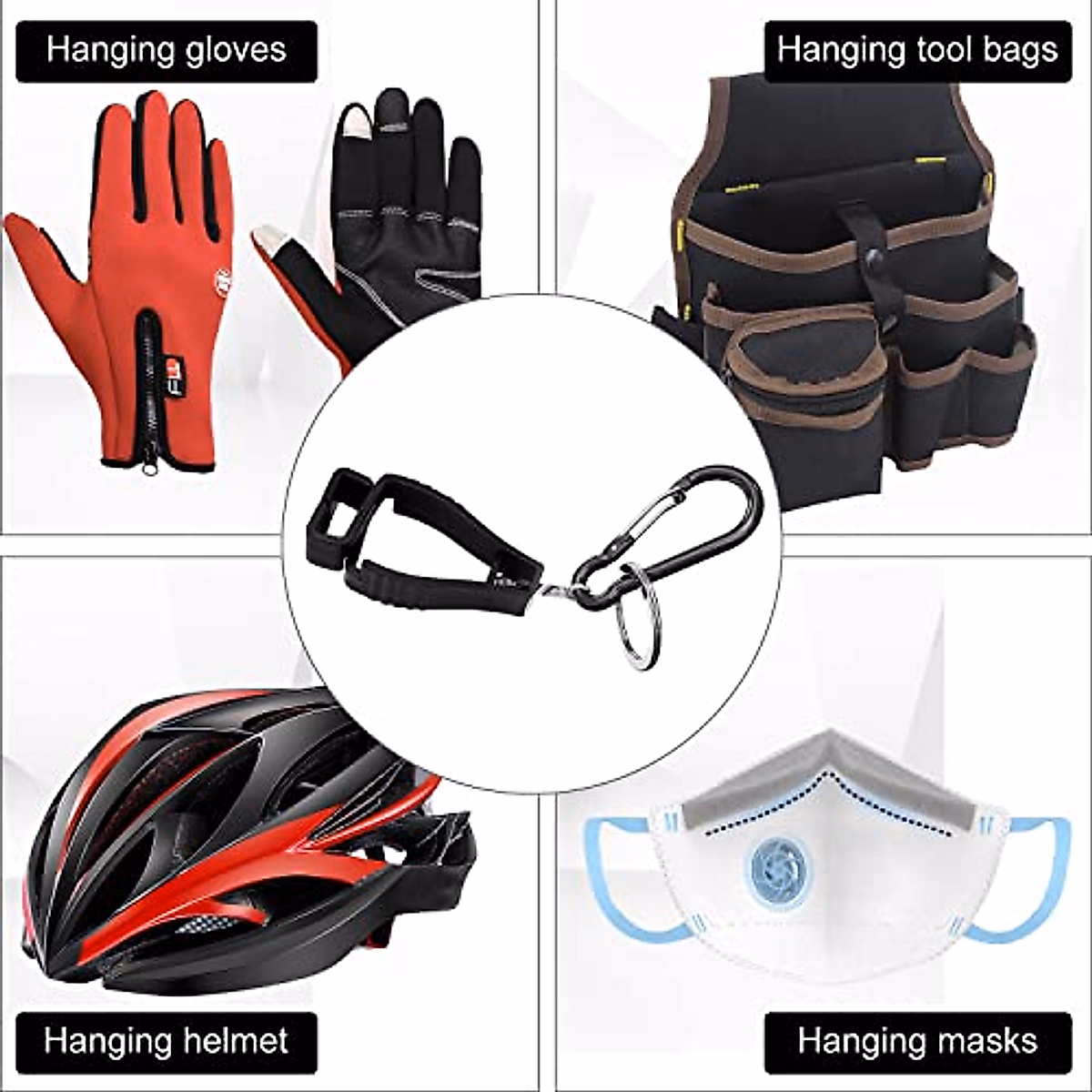 NANHONG 16 Pieces glove clips for work Glove Holder Clip, Construction Worker for Glasses Helmets Glove Grabber Clip