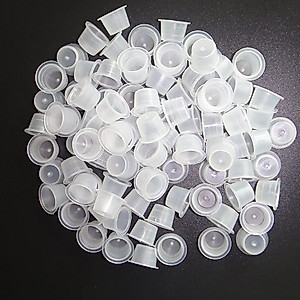 Ink Caps,1000pcs Disposable Tattoo Ink Caps Medium 13mm Tattoo Supplies for Tattoo Ink