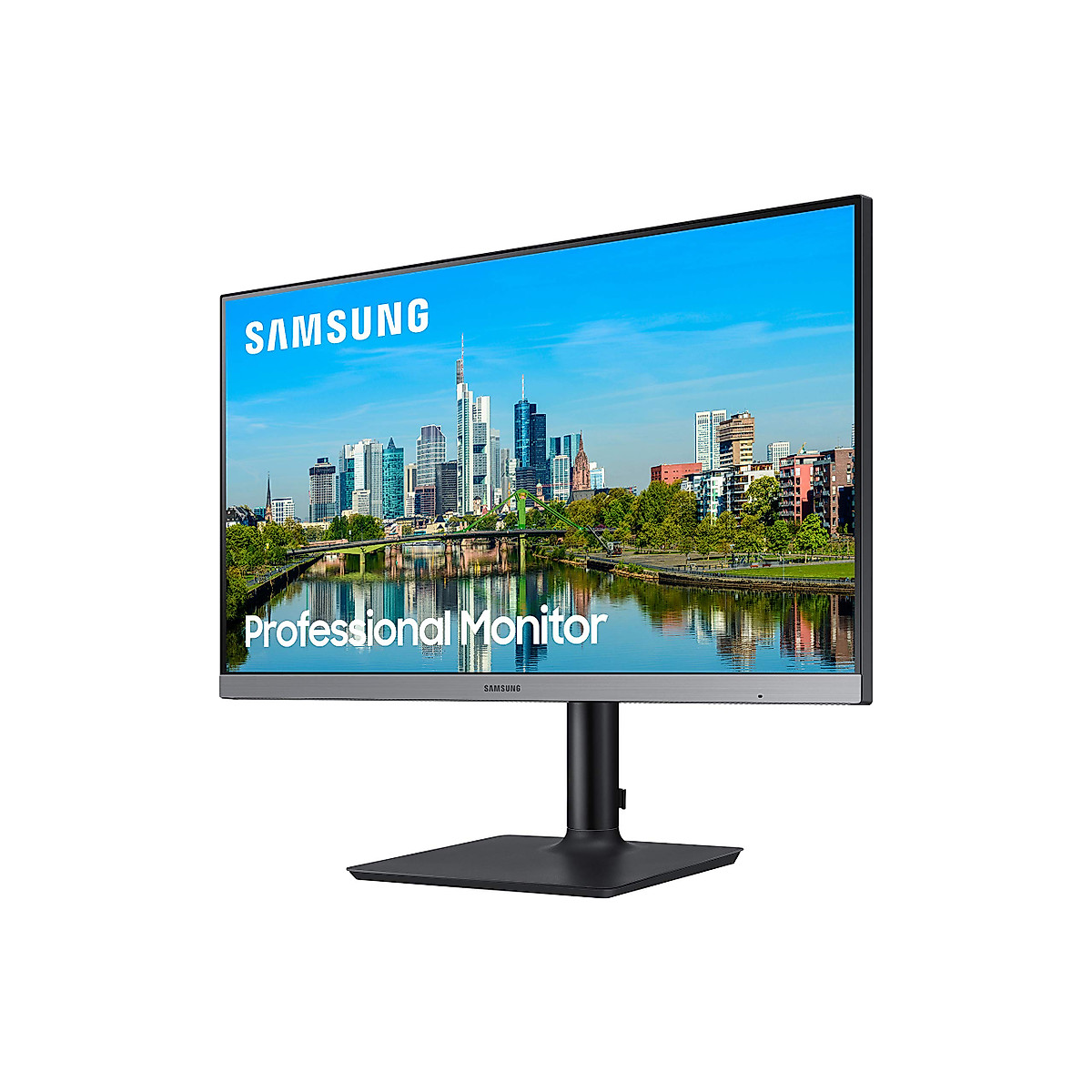 SAMSUNG FT650 Series 24-Inch FHD 1080p Computer Monitor, 75Hz, IPS Panel, HDMI, USB Hub, Height Adjustable Stand, 3 Yr WRNTY (LF24T650FYNXGO)