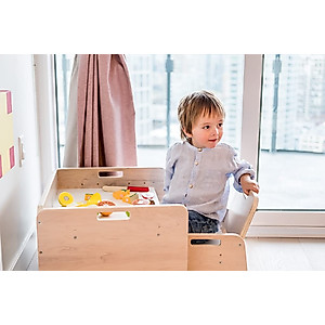 Montessori Table and Chair Set - Papaya Set