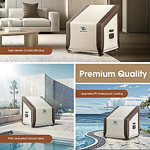 Zadst Cycle Outdoor Chair Cover, Patio Furniture Chair Cover Waterproof, Heavy Duty Patio Chair Cover fit for Deep Seat Chair, Outdoor Chair【Medium, 2 Pack, 32W x 37D x 36H】