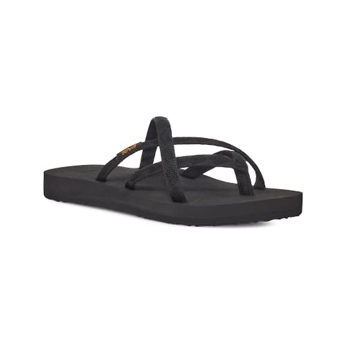 Teva Women's Olowahu Flip-Flop - 9 B(M) US - Mix Black on Black