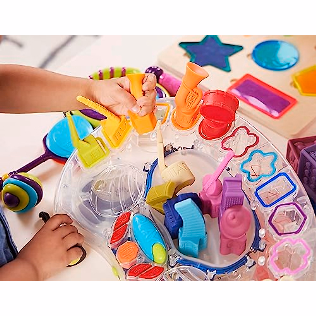 B. toys by Battat B. Symphony Musical Toy Orchestra for Kids – 13 Musical Instruments for Classical Music for Babies and Toddlers – Interactive Kids Music Toys with Lights and 15 Songs , White