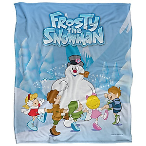 Frosty The Snowman Frosty and Kids Silky Touch Super Soft Throw Blanket 50" x 60"