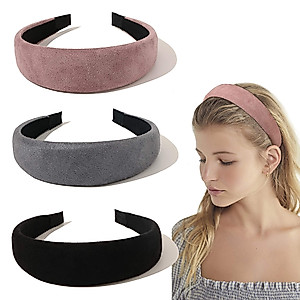 Ivyu Headbands for Women Head Bands - Fashion Womens Headband Diademas Para Mujer De Moda Hair Accessories Hairbands for Girls No Slip Cute Black Pink Gray Headband Gift for Women