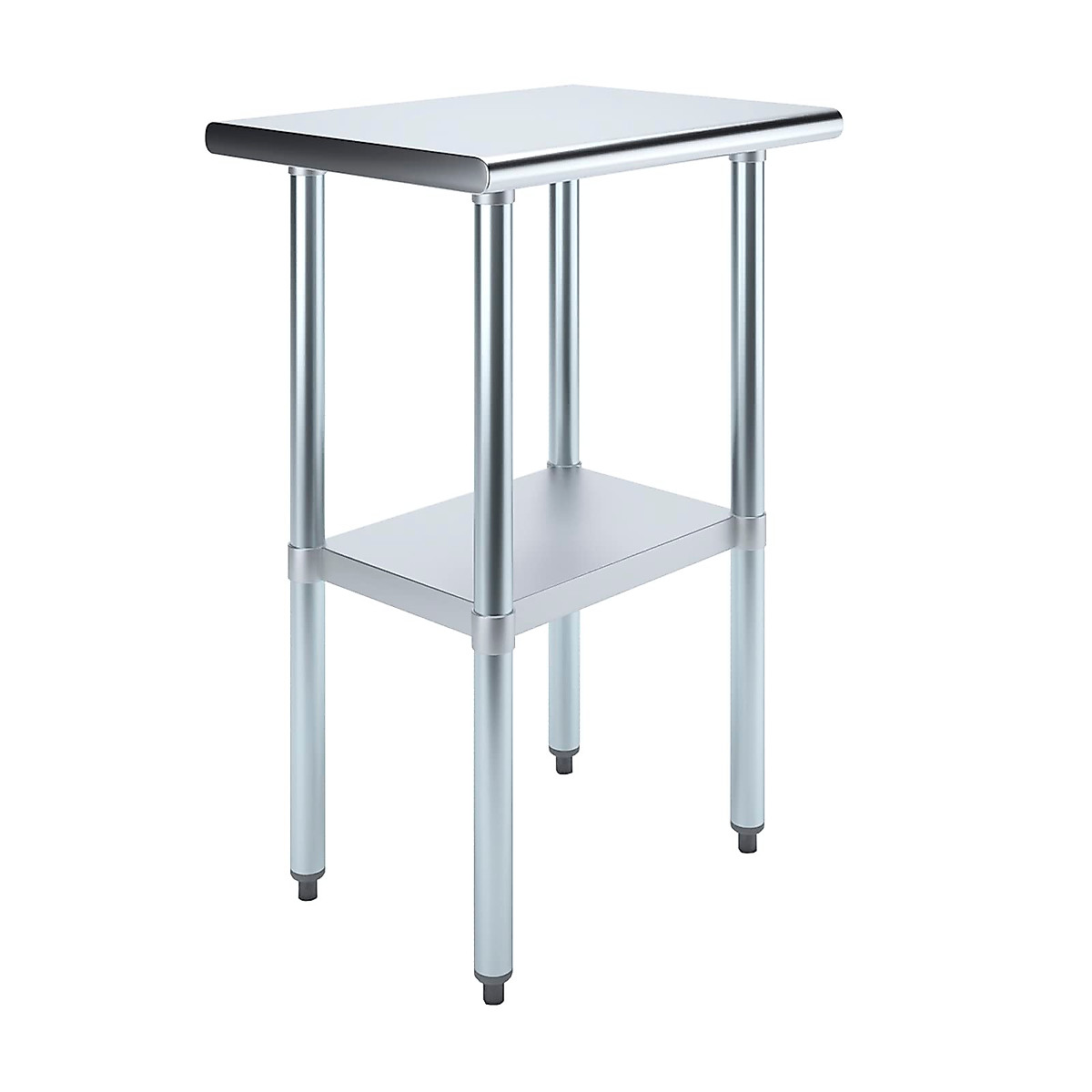 AmGood 18 in. x 24 in. Stainless Steel Work Table | Metal Kitchen Food Prep Table | NSF